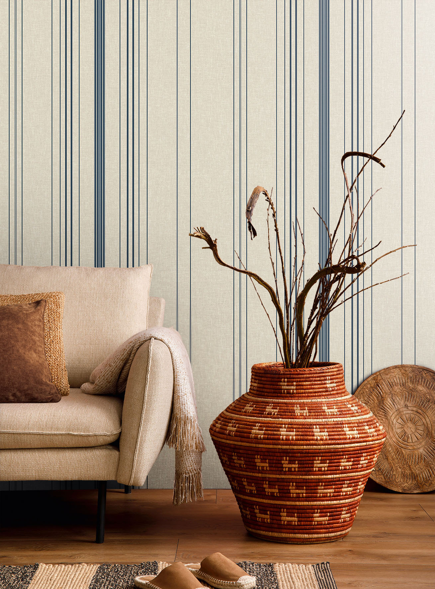Tektura Linen Stripe Wallcovering